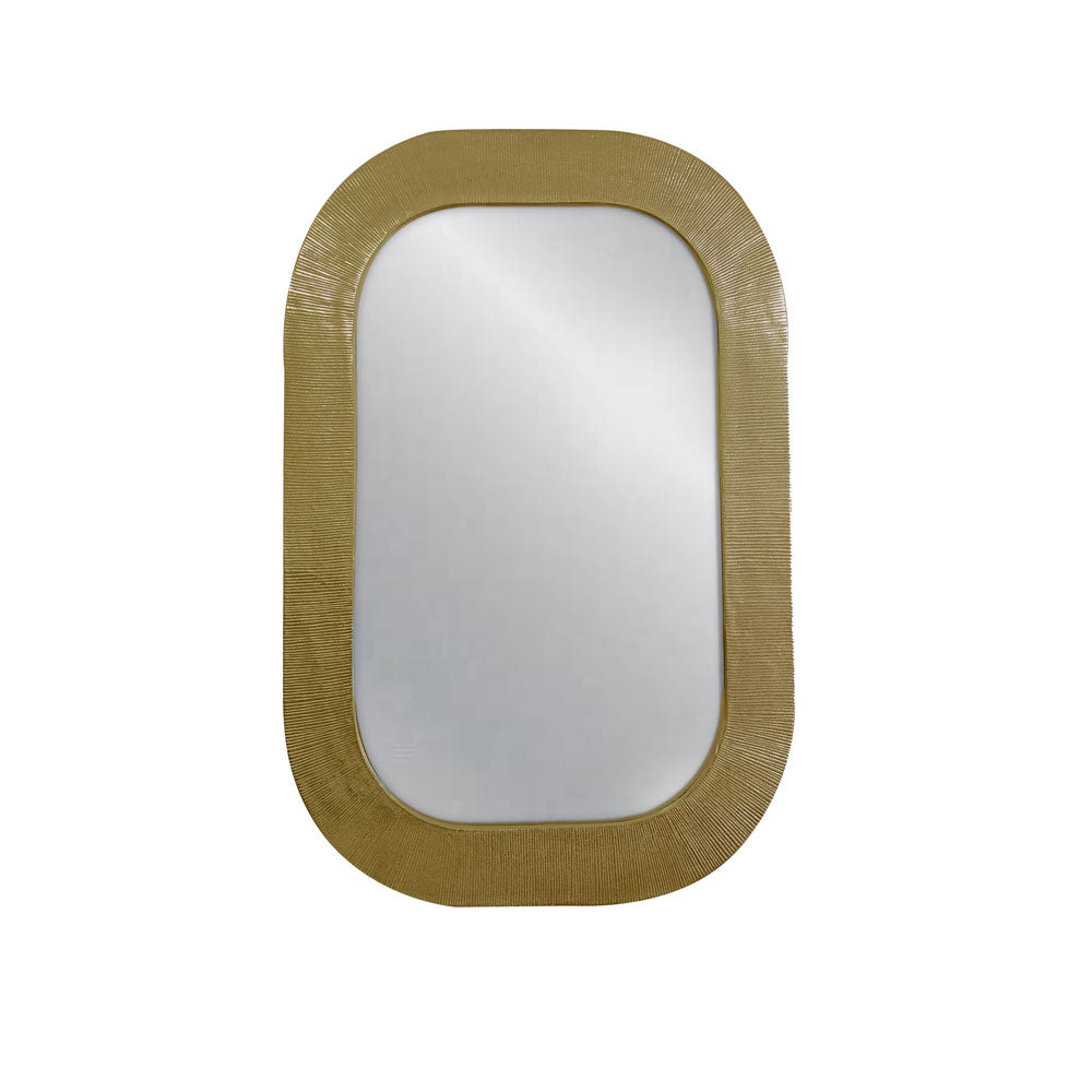 Magro 56 Καθρεπτης Brass Antique 56x2x68cm – Evilio Home